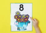 Free Printable Spring Theme Number Posters for 1-10