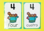 Free Printable Spring Theme Number Posters for 1-10