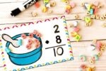 Free Printable Marshmallow Addition Mats for Kindergarten