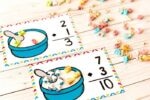 Free Printable Marshmallow Addition Mats for Kindergarten