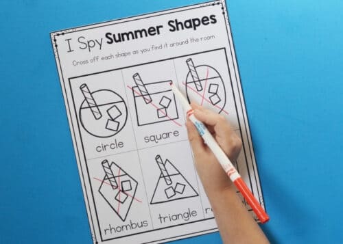 Lemonade Theme Free Printable 2D Shape Posters - Life Over C's