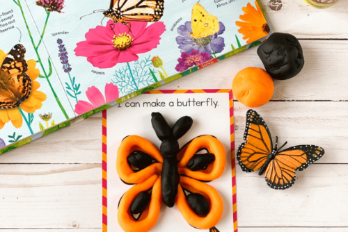Free Printable Life Cycle of a Butterfly Play Dough Mats