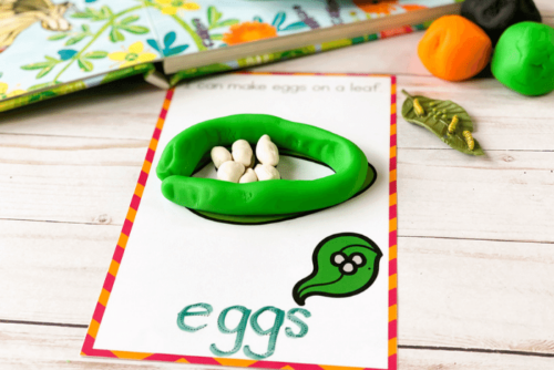 Free Printable Life Cycle of a Butterfly Play Dough Mats