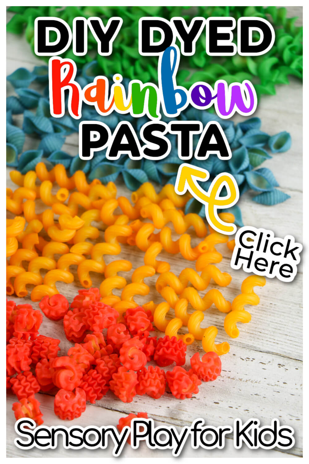 How to Dye Pasta for Sensory Play and Crafts