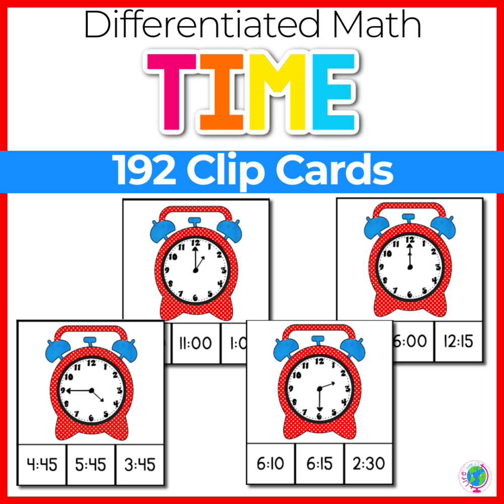 72 Printable Time Puzzles: Multiple Levels - Life Over C's