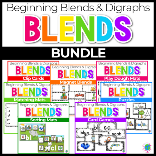 Fun and Hands-On Blends and Digraphs Activity Pack