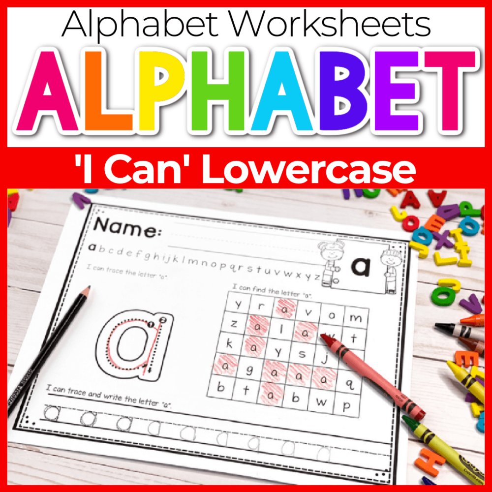 Free Printable Lowercase Alphabet Tracing Worksheets - Life Over C's