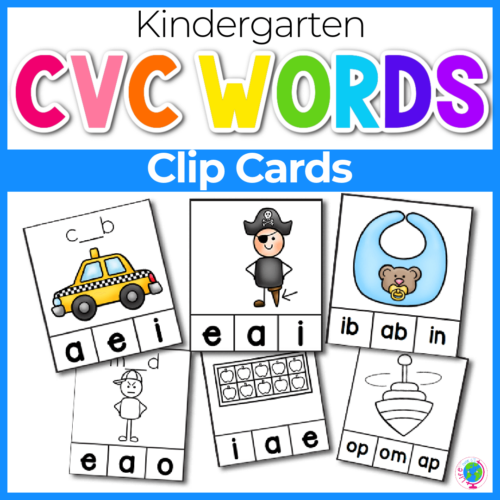 CVC Words Activity Pack: at Word Family - Life Over C's