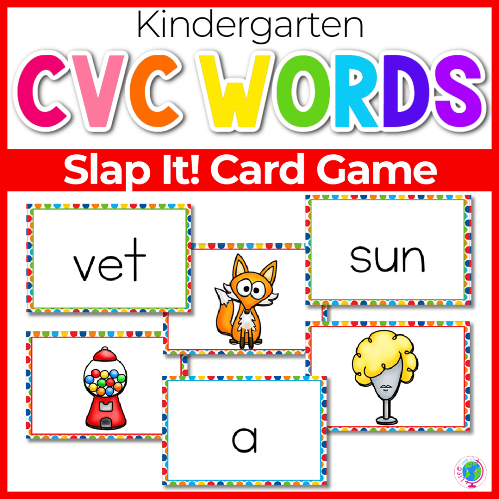 CVC Real and Nonsense Words Game for Kids - Life Over C's