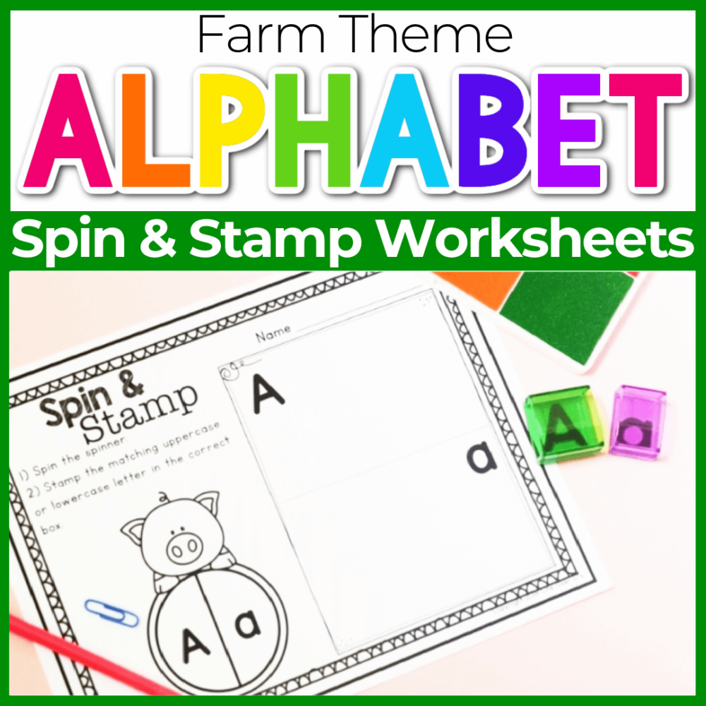 Farm Theme Free Printables for Learning - Life Over C's