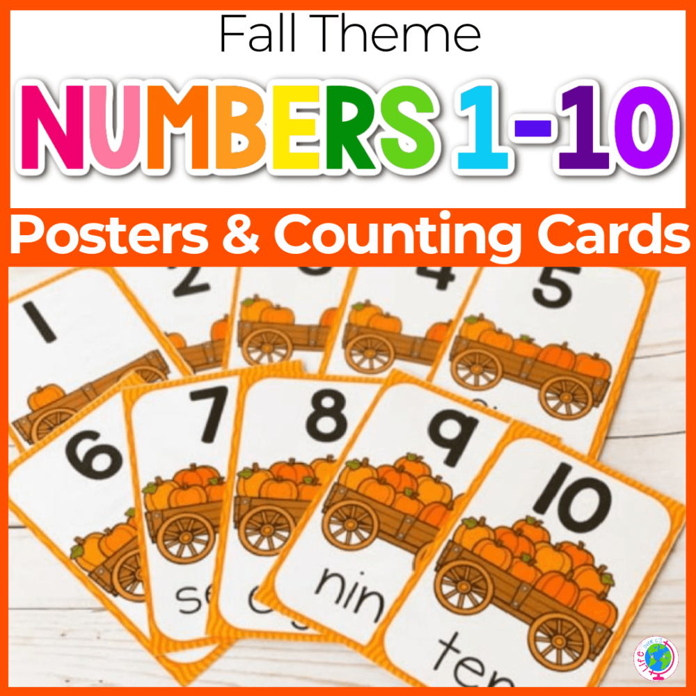 Free Printable Fall Leaves Counting Game for Preschool