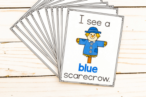Free Printable Fall Theme Color Posters & I Spy