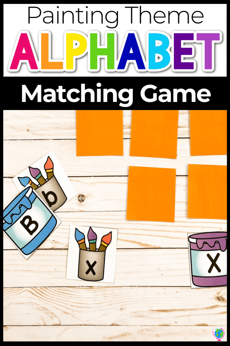 Free Printable Paint Alphabet Matching Game