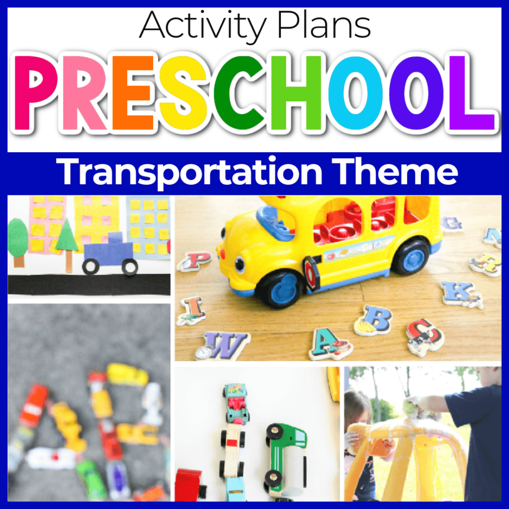 Free Printable Transportation Theme Pattern Cards & Book