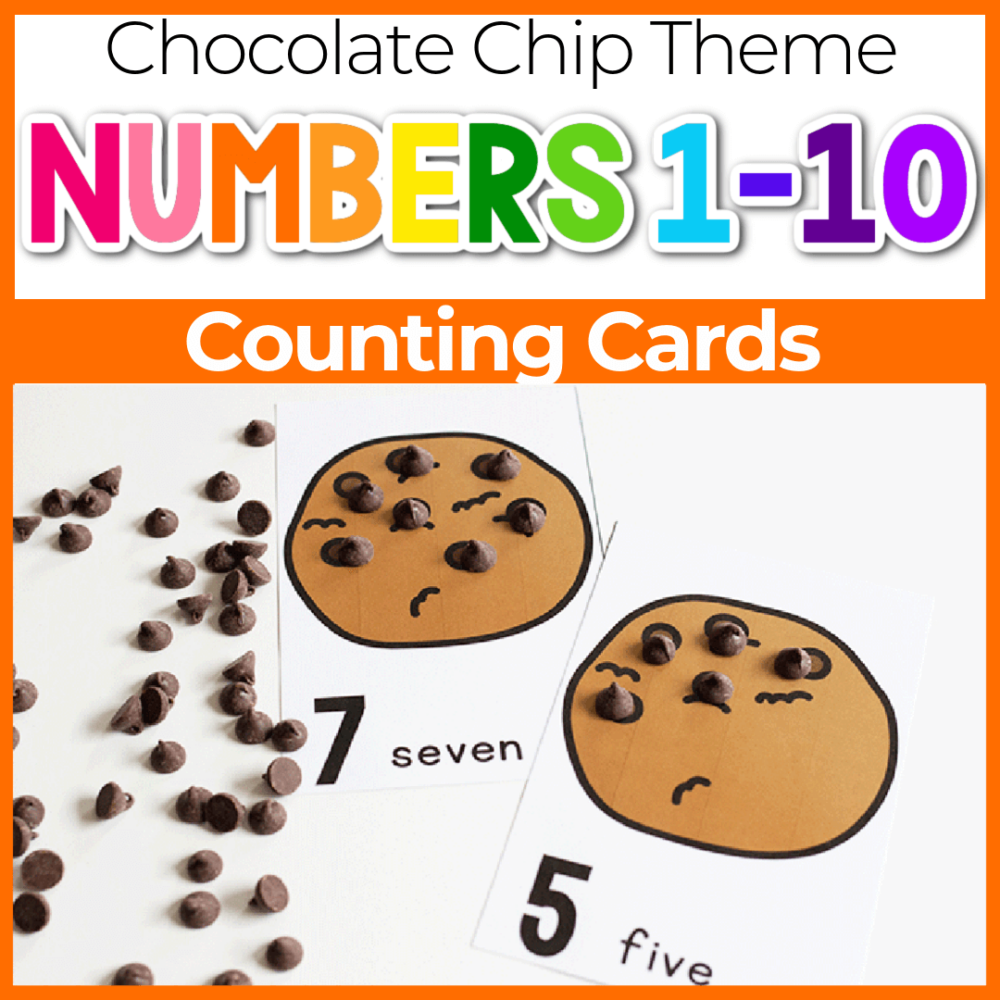 Free Printable Popcorn Counting Cards for 1-10