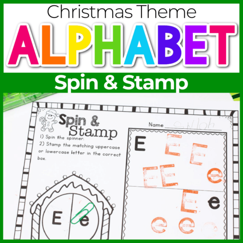 Free Printable Christmas Alphabet Game for Preschool