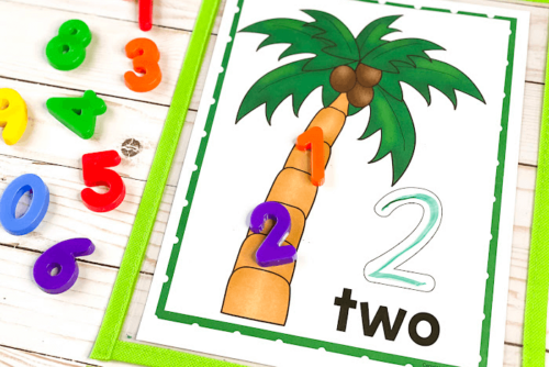 Free Printable Chicka, Chicka, 1, 2, 3 Counting Mats for Preschool