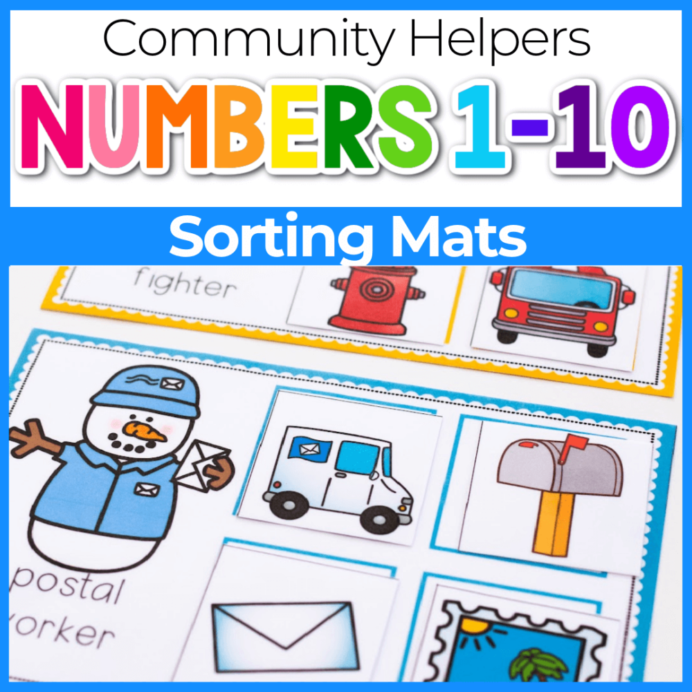 Free Printable Community Helpers Matching Game for Preschool