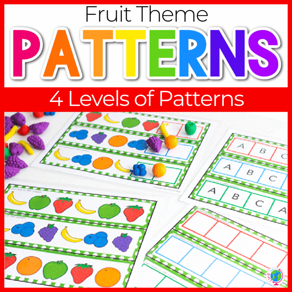 Fun Fruit Theme Pattern Activities for Preschool