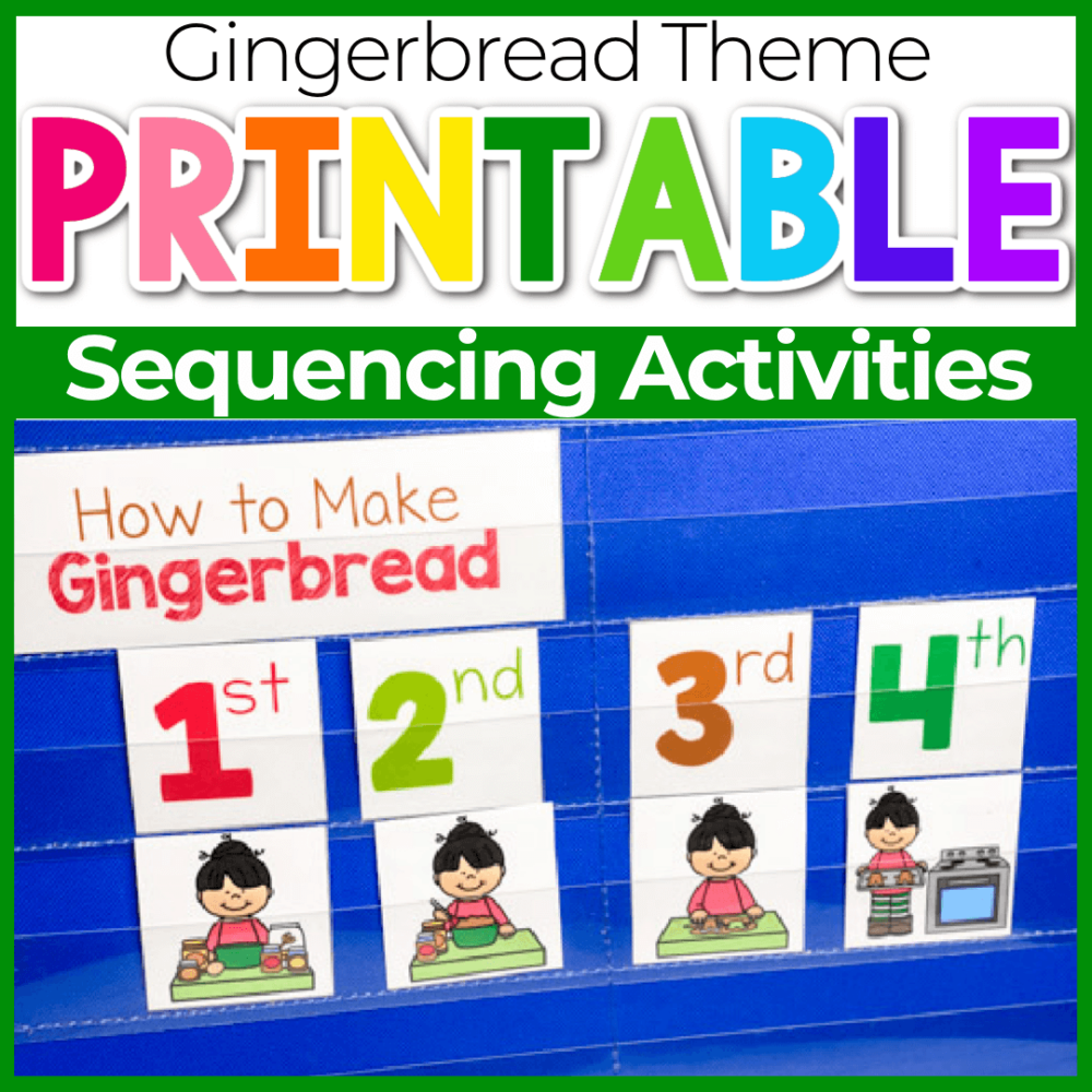 Free Printable Gingerbread Preschool Sequencing Activities - Life Over C's