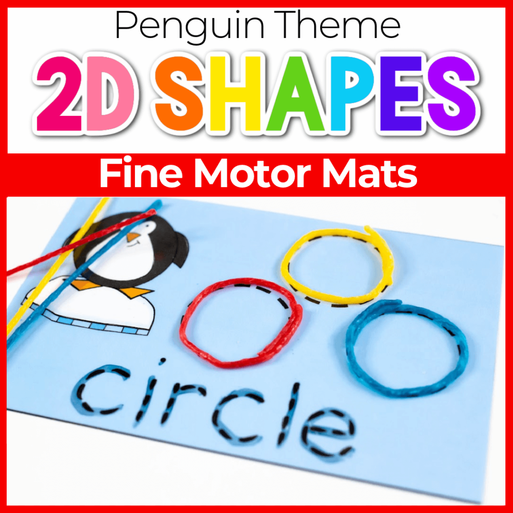 Free Printable Penguin 2D Shape Matching Game