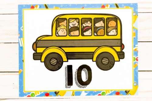 Free Printable Back to School Number Posters for 1-10
