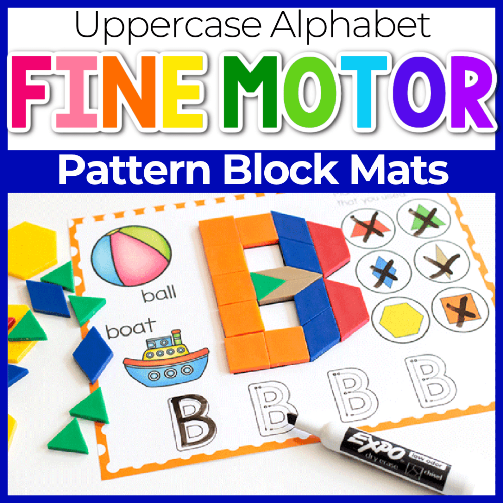 Free Printable Uppercase Alphabet Snap Cube Mats