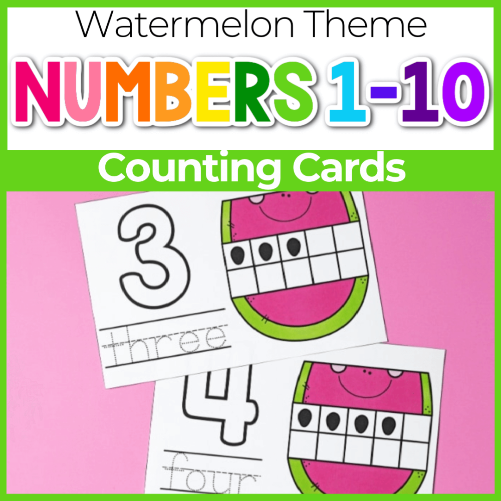 Free Printable Counting Cards for Numbers 1-10 - Life Over C's