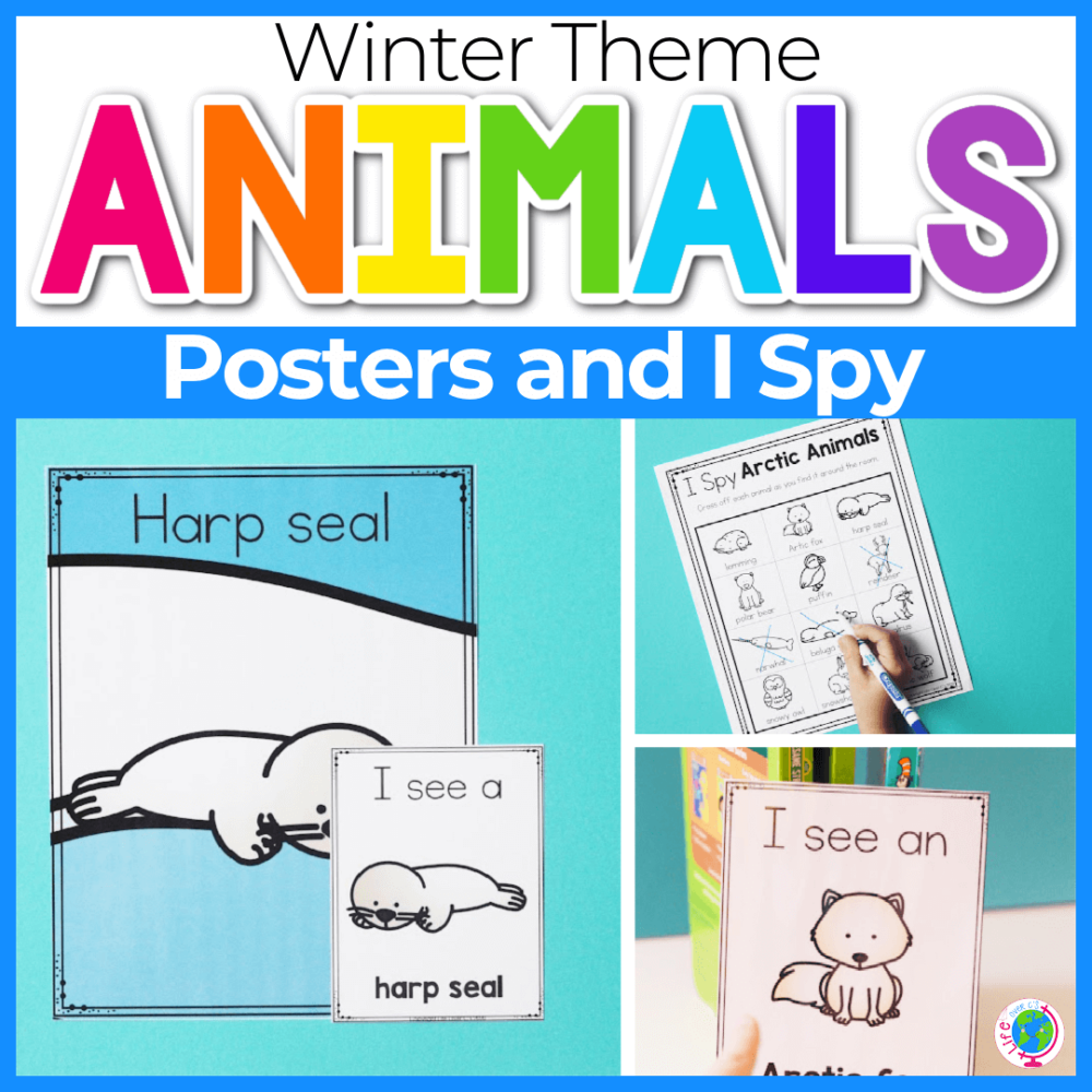 Free Printable Posters for Arctic Animals Theme