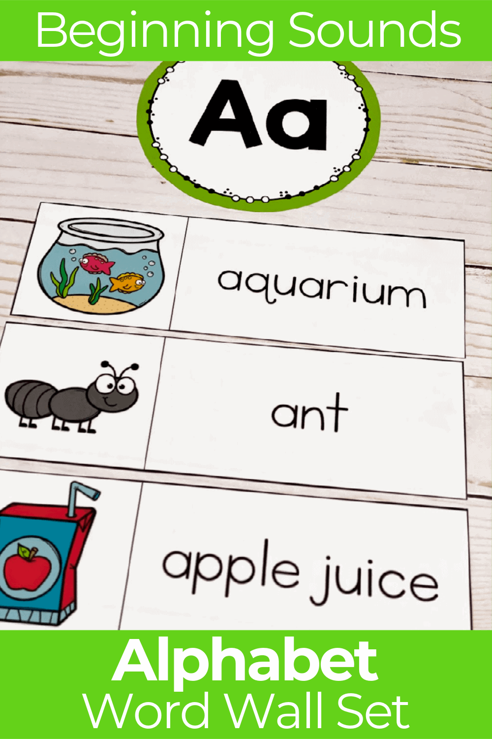 Kindergarten Word Wall Printable Alphabet for Kids