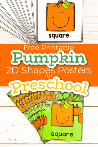 Free Printable Pumpkin 2D Shapes Posters