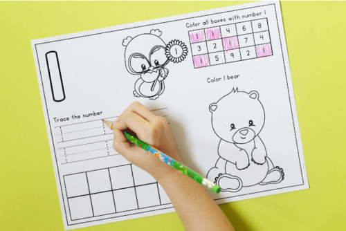 Free Printable Fall Number Tracing Worksheets for 1-20