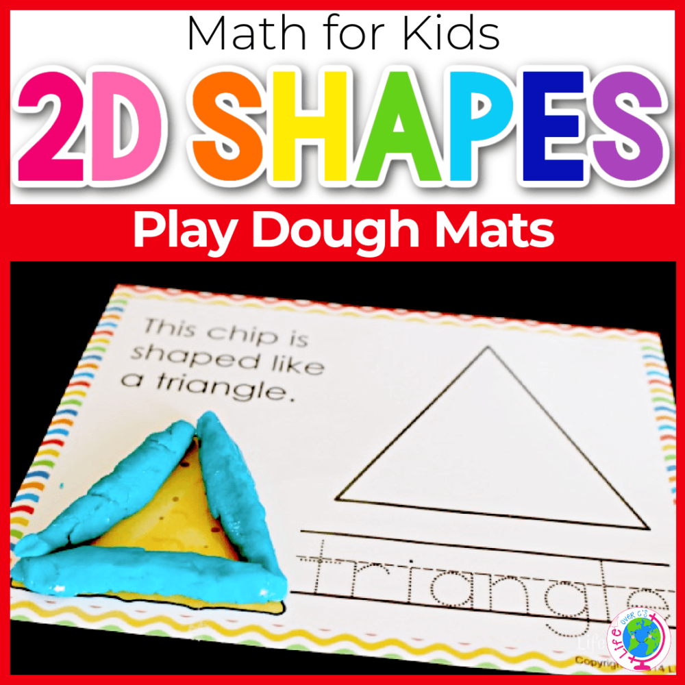 Free Printable 2D Shape Play Dough Mats - Life Over C's