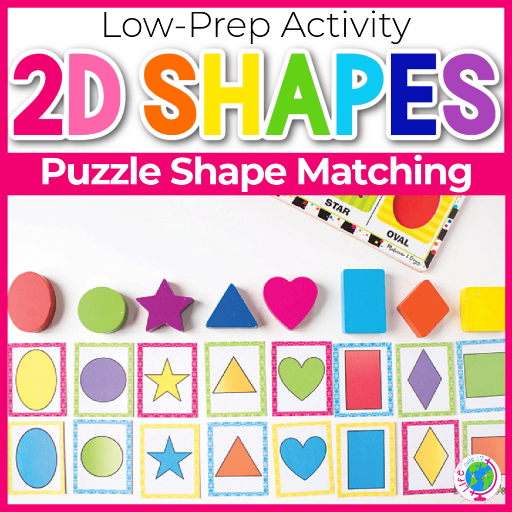 Free Printable Shape Matching Cards & Puzzle Activity