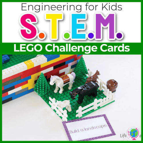 Free Printable LEGO STEM Challenge Cards for Kids