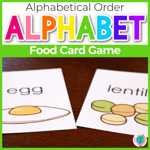 Free Printable Alphabetical Order "War" Card Game