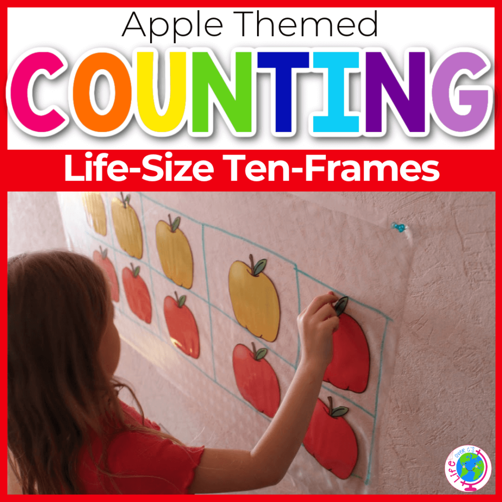 Free Printable Interactive Apple Ten Frame Activity