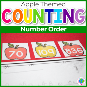 Free Apple Theme Number Order Printable Activity