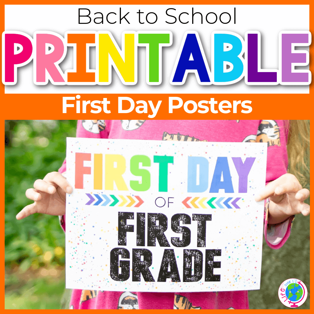Fun Ideas & Printables For The First Day Of School