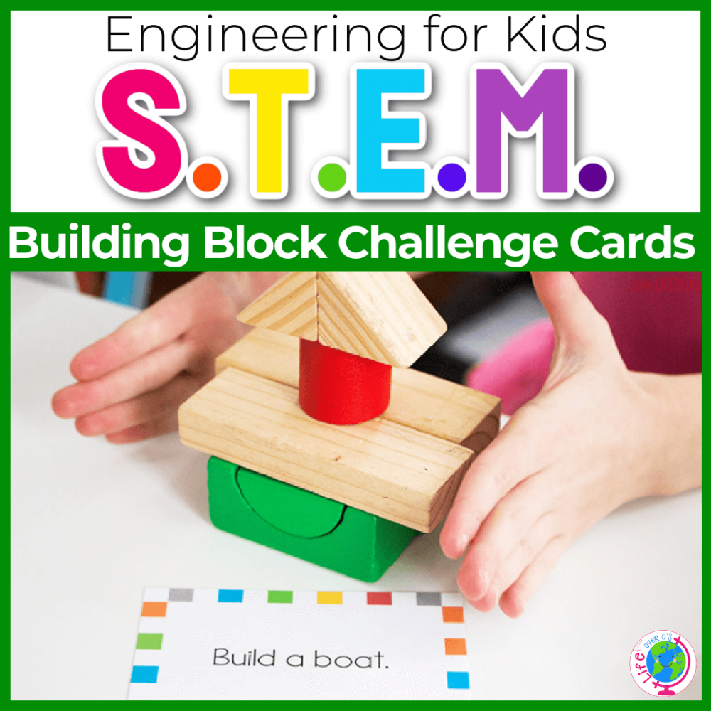 Free Printable Building Block STEM Challenge Cards - Life Over C's