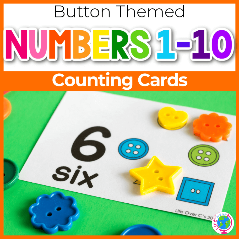 Free Printable Counting Cards for Numbers 1-10 - Life Over C's