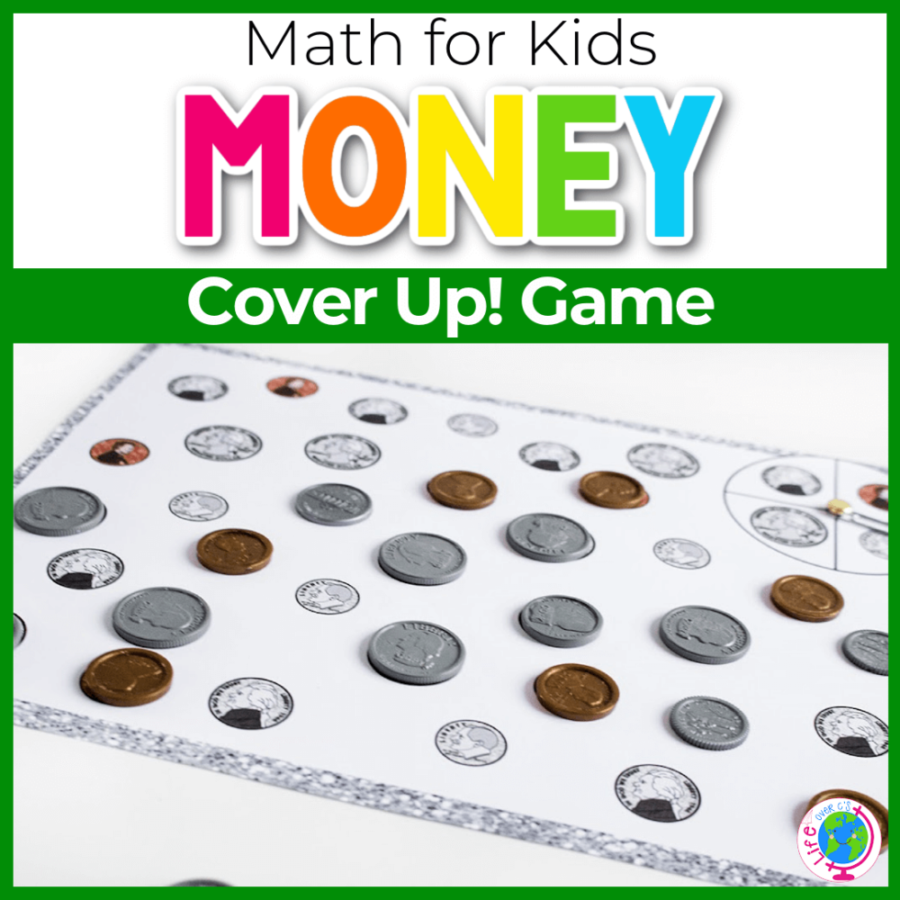 Free Printable Coin Matching Spin & Cover Game 💰