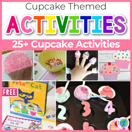 Free Printable Cupcake Counting Grids for Preschool