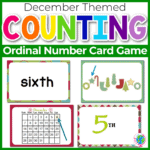 December Ordinal Numbers Card Game - Life Over C's