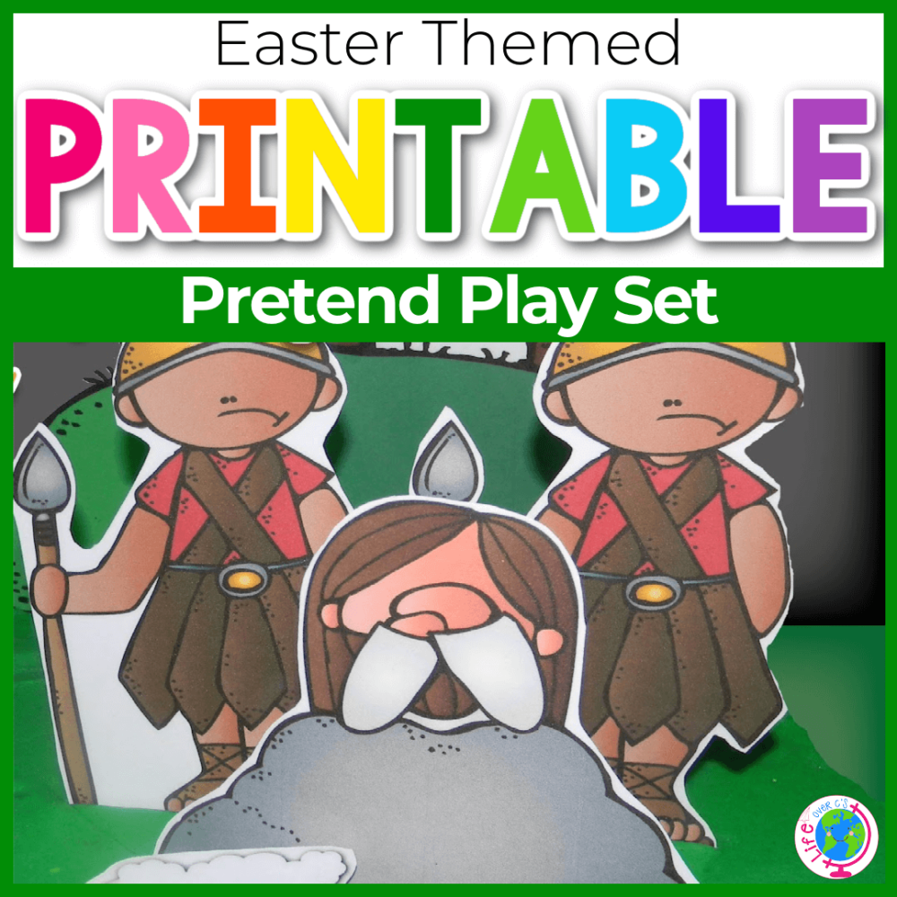 Free Easter Play Dough Printable for Pretend Play - Life Over C's