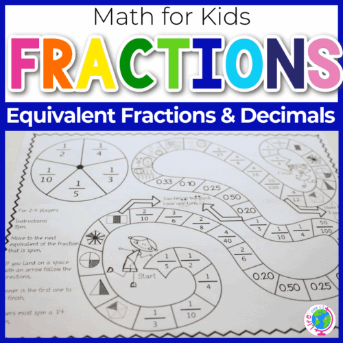 Earth Day Equivalent Fractions Free Printable - Life Over C's