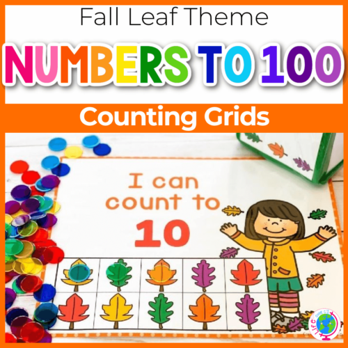 Free Printable Fall Leaves Counting Game for Preschool