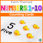 Free Printable Chick Counting Cards for 1-10