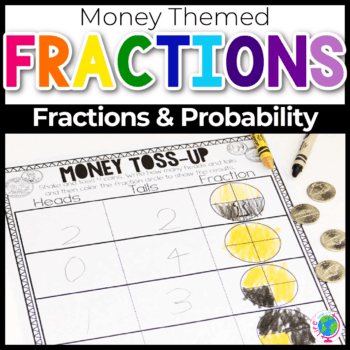 Free Printable Money Fractions and Probability Activity