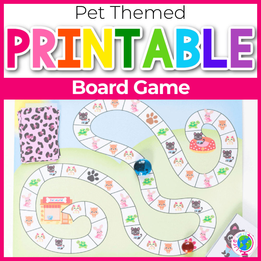 Free Printable Little Pet Matching Board Game